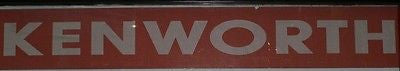 RED "KENWORTH" Windscreen Decal – Truck Accessories.com