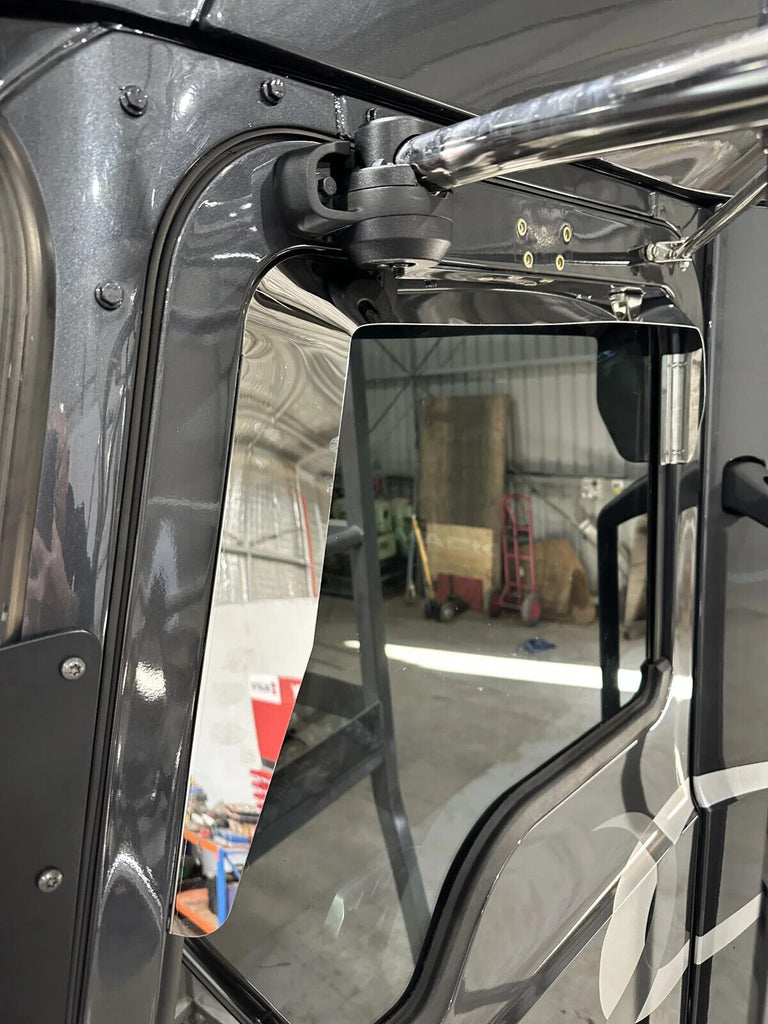Pair of Stainless Steel Door Window Weather Shields Suit a Mack Anthem ...