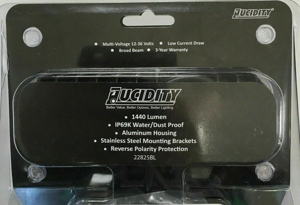 LUCIDITY 1440 Lumen Broad Beam Lamp12/24 Volt,Tow Truck,Excavator,Mini ...